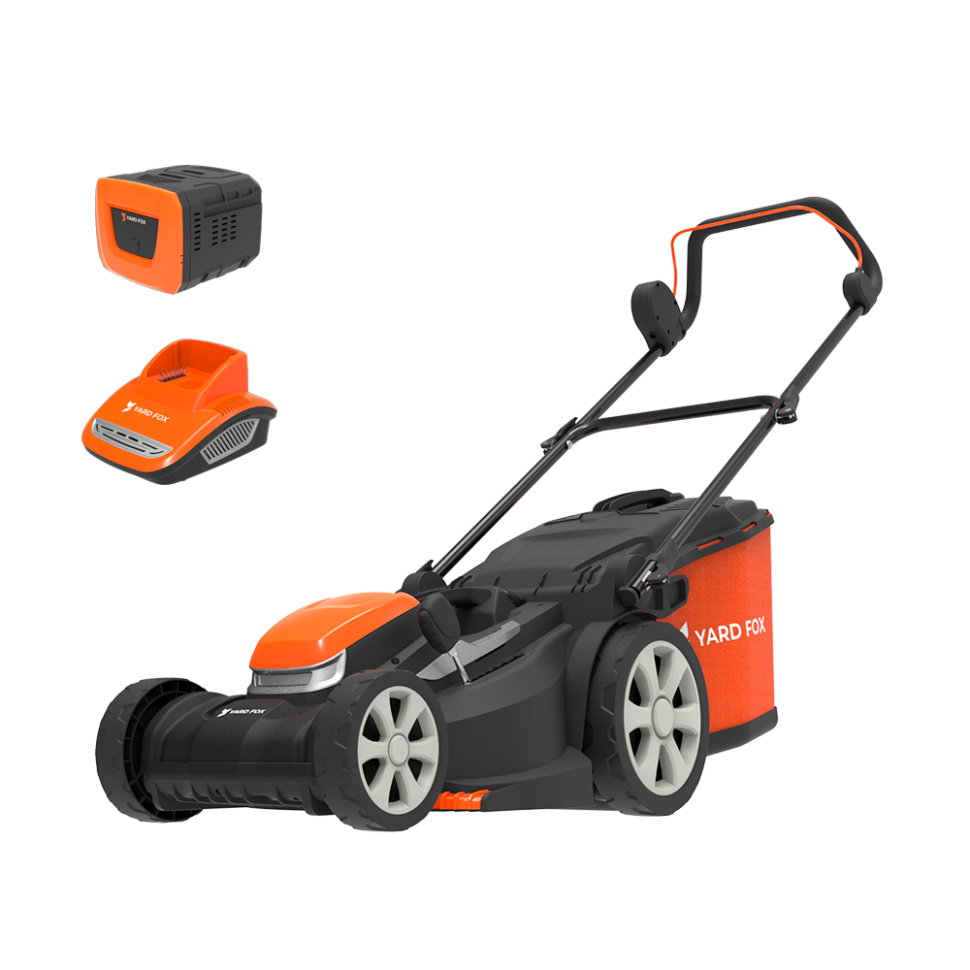 Аккумуляторная несамоходная газонокосилка 40V YARD FOX EL 3435 B SET EL ...